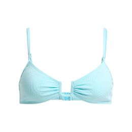 Roxy Damen Bandeau-Bikini-Top "Roxy Palm Dreams Bralette", blau, Gr. L, Obermaterial: 92% Polyester, 8% Elasthan., Bikini-Oberteile