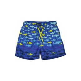 Blue Seven Jungen Badehose "Blue Seven Badeshorts"5500, royal, Gr. 116, Polyester, Badehosen, Alloverdruck