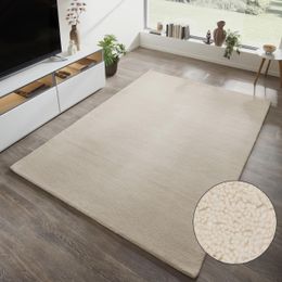 Wollteppich OTTO HOME, B:40cm H:14mm L:60cm, beige, Wolle, Wohnzimmer, Teppiche, "Gabbo Natur, Handgefertigt, Teppich, reine Wolle, meliert", reine