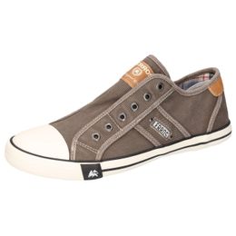 Lerros Herren Slip-On Sneaker, Gr. 44, braun, Textil, kontrastfarbene Details, Schuhe, Schlupfschuh, Halbschuh, Sneaker im l&auml;ssigen Look