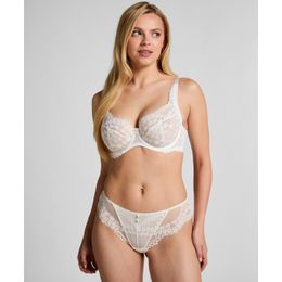 Hunkem&ouml;ller HUNKEM&Ouml;LLER Damen Hipster "Brazilian Daisy", Gr. XSwei&szlig;, 91% Polyamid, 9% Elasthan, Unterhosen