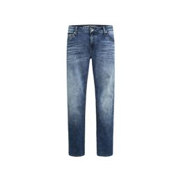 CAMP DAVID Herren Comfort-fit-Jeansblau, Gr. 34, Abriebeffekte, Denim/Jeans, Material: 45% Baumwolle, 28% Lyocell, 18% Polyester, 8% Viskose, 1%