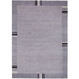 Wollteppich, B:90cm H:6mm L:160cm, grau, OCI DIE TEPPICHMARKE, Seide, Wolle, Wohnzimmer, Teppiche, "Sensation Lakir", handgekn&uuml;pft, Nepal, reine