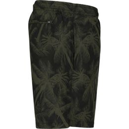 Urban Classics Herren Badeshorts "Urban Classics Herren Pattern Swim Shorts", gr&uuml;n, Gr. XL, 100% Polyester, Badehosen