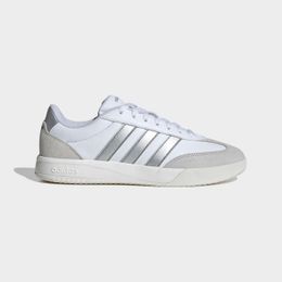 Damen Sneaker "VL COURT 00S", adidas Sportswear, Gr. 36cloud wei&szlig;, silber metallic, grau one, Leder, Synthetik, Schuhe