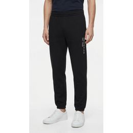 Sweathose Calvin Klein Jeans "CALVIN 1968 GRAPHIC", Herren, Gr. L, N-Gr, schwarz, Sweatware, Obermaterial: 100% Baumwolle, unifarben, regular fit lang, Hosen Sweathose, Regular fit mit gerader Beinform