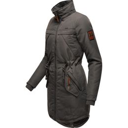 Marikoo Damen Wintermantel "Kamii", grau, Gr. XS, Oberstoff: 100% Nylon. Futter: 100% Polyester. Wattierung: 100% Polyester. &Auml;rmelfutter: 100%