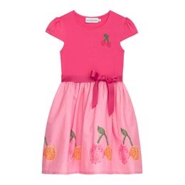 DANAMADE M&auml;dchen Sommerkleid "DANAMADE Dresses DKIM", pink, Gr. 146, Oberteil: 95% Baumwolle, 5% Elasthan. Rock: 100% Polyester. Futter: 100%