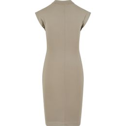 Urban Classics Damen Shirtkleid "Urban Classics Ladies Short Cotton Jersey Dress", beige, Gr. XL, unifarben, 95% Baumwolle, 5% Elasthan, Kleider