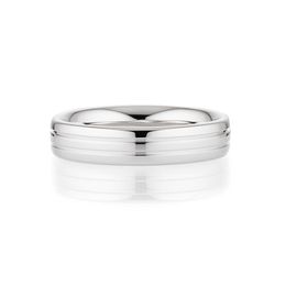 Bruno Banani Damen Trauring "Schmuck Geschenk Ehering Hochzeit Damenring Herrenring", 66, ohne Brillant, Silber 925 (Sterlingsilber), 5mm, silber,