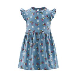 happy girls M&auml;dchen Sommerkleid "M&auml;dchenkleid"dove blau, Gr. 92, Stoff, 100% Baumwolle, Kleider