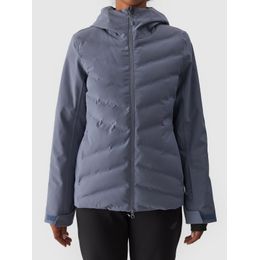 4F Damen Skijacke, blau, Gr. M, unifarben, Steppware, Obermaterial: 100% Polyester. Futter: 100% Polyester. Wattierung: 100% Polyester, Jacken