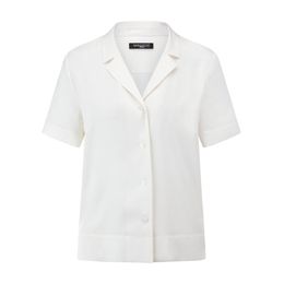 Fadenmeister Berlin - Bluse mit Reverskragen und Seide, weiss, Gr. 40 / M - Seide