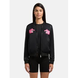 Khujo Damen Cargojacke "Ruby"schwarz, Gr. L, Pl&uuml;sch;Samt, Obermaterial: 64% Viskose, 36% Polyester. Obermaterial 2: 100% Polyester, Jacken,