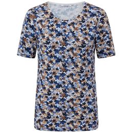 Peter Hahn - Rundhals-Shirt, blau, Gr. 40 / M
