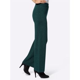 Lady Damen Schlupfhose, blau, Gr. 36, unifarben, 50% Viskose, 20% Polyester, 20% Polyamid, 10% metallisierte Fasern, Hosen