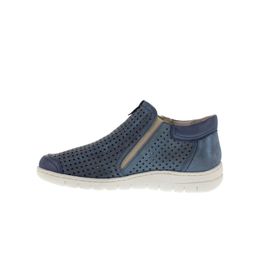 Stiefelette Reflexan, Damen, Gr. 36, taubenblau, meliert, Glattleder, Veloursleder, Schuhe Stiefelette