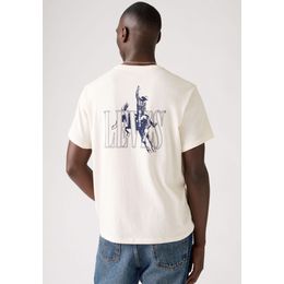 Levi's LEVI'S Herren T-Shirt "SS RELAXED FIT TEE", beige, Gr. XXL, Jersey, Obermaterial: 100% Baumwolle, Shirts, mit Logo Druck