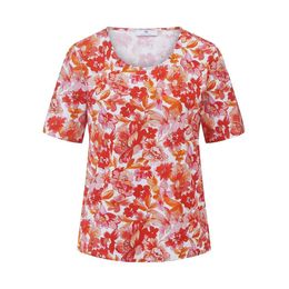 Peter Hahn - Rundhals-Shirt, pink, Gr. 44 / L - Baumwolle