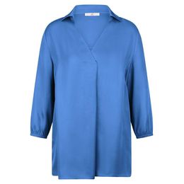 Emilia Lay - Bluse mit 3/4 Arm, blau, Gr. 54 / XXL