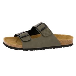 Lico Herren Pantolette "Pantolette Bioline Metal", Gr. 45, gr&uuml;n, Synthetik, Schuhe