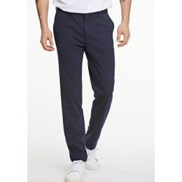 LINDBERGH Herren Stoffhose "Stoffhose Slim Fit", blau, Gr. L, unifarben, Obermaterial: 75% Polyester, 22% Viskose, 3% Elasthan. Futter: 100%