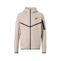 Nike Sportswear Sweatjacke 'TCH FLC' Herren Gr&ouml;&szlig;e XXL creme / schwarz
