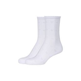 Camano Damen Socken "Socken trachtn ajour silky 2er Pack", Gr. 35wei&szlig;, 70% Modal, 28% Polyamid, 2% Elasthan, uni, Socken, 2er Pack Seidige Qualit&auml;t