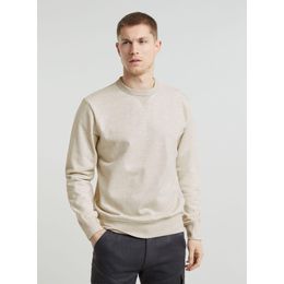 G-Star Raw Longpullover G-STAR "Nifous Sweatshirt", Herren, Gr. S, wei&szlig;bait htr, Obermaterial: 58% Baumwolle, 42% Polyester, Pullover Longpullover