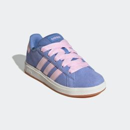 M&auml;dchen Sneaker "GRAND COURT 00S", adidas Sportswear, Gr. 34, wei&szlig;, Leder, Synthetik, Schuhe, Design auf den Spuren des adidas Superstar, f&uuml;r Kinder