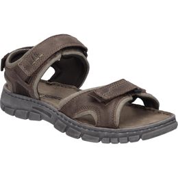 Josef Seibel Herren Sandale "Brendan 03, braun-kombi", Gr. 44, braun, Obermaterial: 80% Rindsleder Leather cow. 20% Textilmaterial TEXMAT., Schuhe