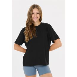 ENDURANCE ATHLECIA T-Shirt ATHLECIA "Lexy", Damen, Gr. 38, schwarz, 95% Baumwolle, 5% Elasthan, unifarben, normal, Rundhals, Shirts T-Shirt, atmungsaktiv