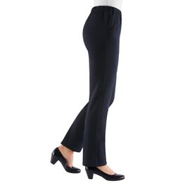 Classic Basics Damen Jerseyhose, blau, Gr. 19, unifarben, 100% Polyester, Hosen