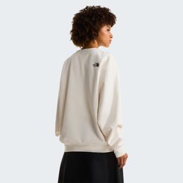 The North Face Damen Sweatshirt "W ESSENTIAL OVERSIZE CREW"wei&szlig; dune, Gr. M, Obermaterial: 68% Baumwolle, 32% Polyester, Sweatshirts, sportlicher