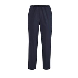 GOLDNER Damen Caprihose "7/8-Stretchhose", blau, Gr. 60, Obermaterial: 67% Baumwolle CO. 28% Polyamid PA. 5% Elasthan EL., Hosen, Seitenschlitze