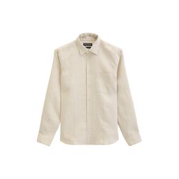 Marc O'Polo MARC O'POLO Herren Leinenhemd, beige, Gr. XL, Web, Obermaterial: 100% Leinen, Hemden, im klassisch cleanen Look