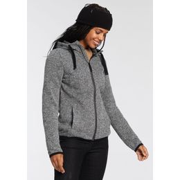 G.I.G.A. by Killtec Damen Strickfleecejacke "GW 52 WMN KNTFLC JCKT", schwarz, Gr. 36, G.I.G.A. DX BY KILLTEC, Obermaterial: 100% Polyester, Jacken, mit Kordelzug,