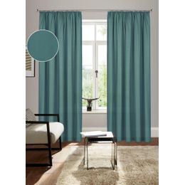 Vorhang Bruno Banani, B:140cm H:225cm, gr&uuml;n, Polyester, Polyester, Wohnzimmer, Gardinen, "Lagan", 2-er Set, gewebt, Microfaser, versch. Gr&ouml;&szlig;en,