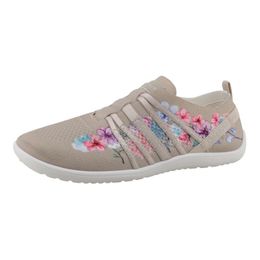 Tom Tailor Damen Slip-On Sneaker "Patty", Gr. 41, beige, Textil, Schuhe, Freizeitschuh, Halbschuh, Slipper mit h&uuml;bschen Bl&uuml;tendrucken