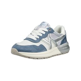 Mustang Shoes Damen Sneaker "Mustang Shoes Sneaker Textil", Gr. 38hellblau, silber, Textil, Schuhe