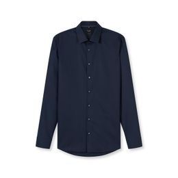 OLYMP Herren Businesshemd "OLYMP No. Six, Super Slim, Urban Kent", blau, Gr. 36, 97% Baumwolle, 3% Elastolefin, Hemden