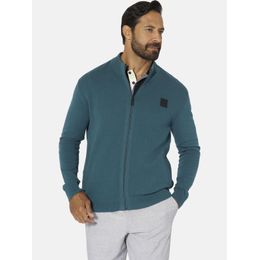 Jan Vanderstorm Herren Strickjacke "Strickjacke INGAR", blau, Gr. L, Obermaterial: 100% Baumwolle CO., Strickjacken