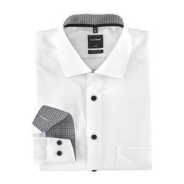 OLYMP Herren Businesshemd "Luxor modern fit", grau, Gr. 41, Web, Obermaterial: 100% Baumwolle, Hemden, mit extra langen &Auml;rmeln