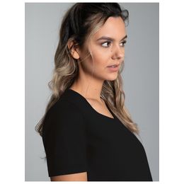 TRIGEMA Damen T-Shirt "TRIGEMA Damen T Shirt aus Biobaumwolle"schwarz, Basic, Gr. S, Single Jersey, 100% Baumwolle (Bio-Baumwolle kbA), Shirts