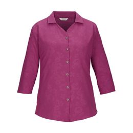 Funktionshemd Killtec "KOS 62 WMN WVN SHRT", Damen, Gr. 38, Normalgr&ouml;&szlig;en, pink, Obermaterial: 100% Polyester, Hemden, Schnelltrocknende Bluse mit floralem Print und R&uuml;ckenraffung