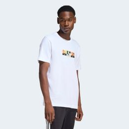 Herren T-Shirt "M MOS STAMPS T", wei&szlig;, Gr. S, adidas Sportswear, Obermaterial: 100% Baumwolle, Shirts
