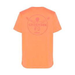 Chiemsee Damen T-Shirt, orange, Gr. L, unifarben, 100% Baumwolle, Shirts, - mit gro&szlig;em Backprint