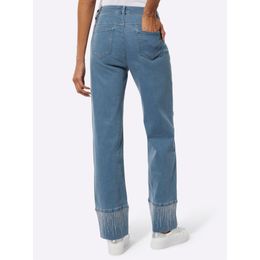 CR&Eacute;ATION L CREATION L Damen 5-Pocket-Jeans, blau, Gr. 25, unifarben, 56% Baumwolle, 19% Polyester, 14% Lyocell, 10% Viskose, 1% Elasthan, Jeans