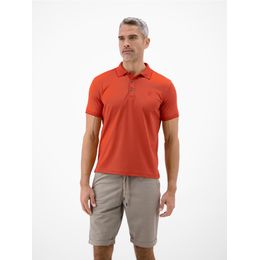 Lerros Herren Poloshirt "Unifarbenes Poloshirt in Piqu&eacute;-Qualit&auml;t", orange, Gr. L, 52% Baumwolle, 48% Polyester, Shirts, Herren Polo Kurzarm, Kragen