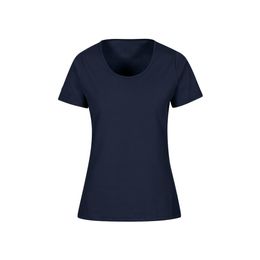 TRIGEMA Damen T-Shirt "TRIGEMA Damen T Shirt aus Biobaumwolle"navy, Basic, Gr. XXXL, Single Jersey, 100% Baumwolle (Bio-Baumwolle kbA), Shirts
